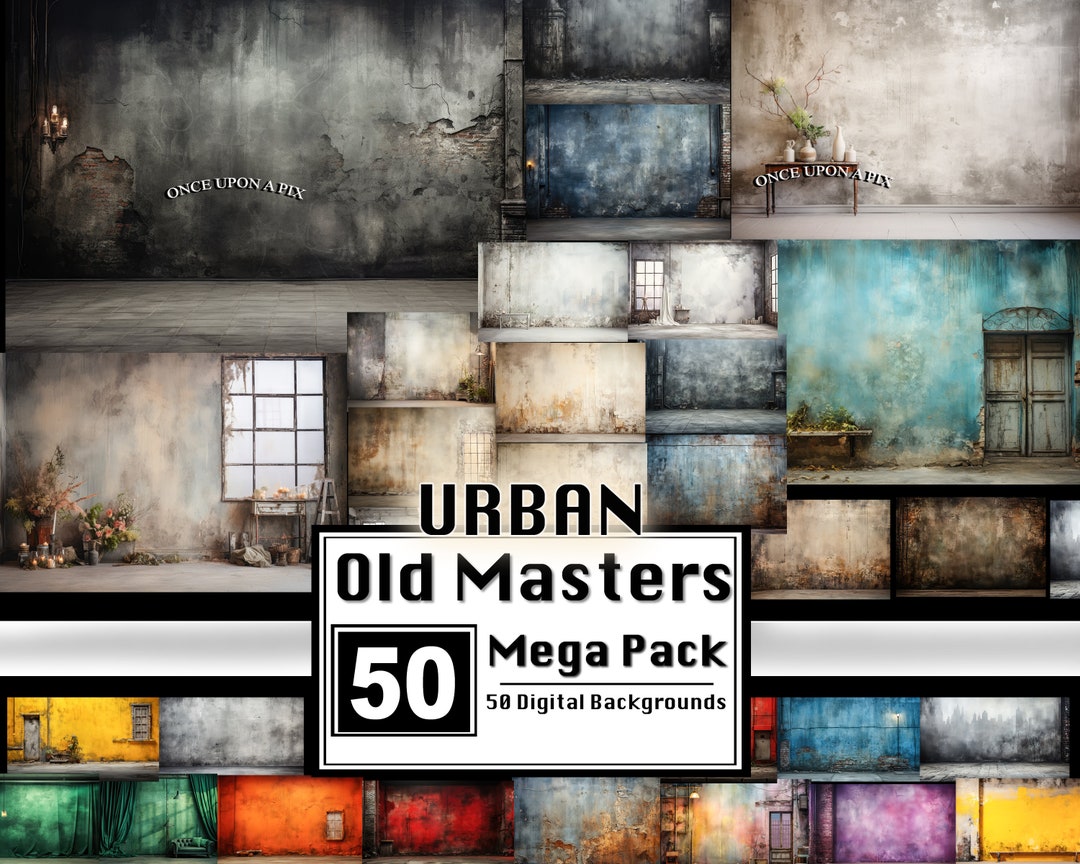 50 URBAN Old Masters Background Intuitive Portrait Backdrops ...