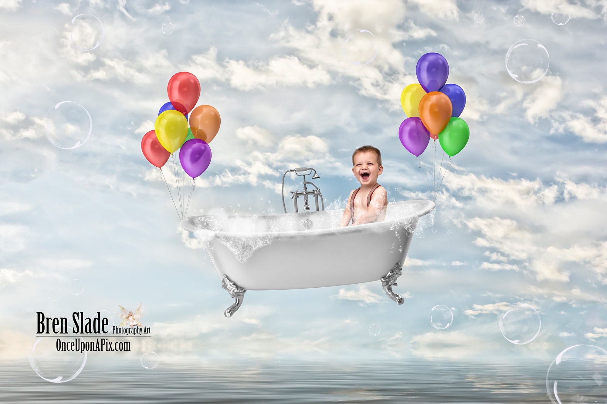 Flying Bathtub Digital Background 5 Pack! Children's Digital Backdrop ...