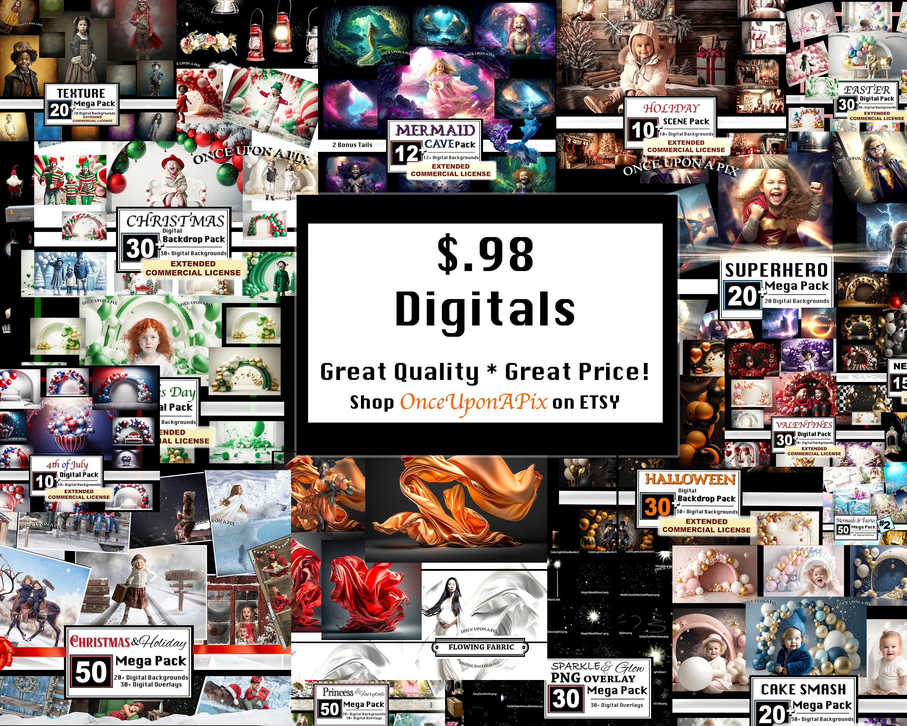 Digital Background Fairy, Digital Backdrop Fairy Tale Photography ...