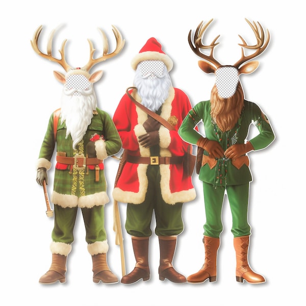 Insert Face Christmas Card - Etsy