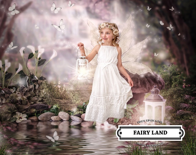 Fairy Digital Background Mushroom 3 Pack Backdrop for - Etsy