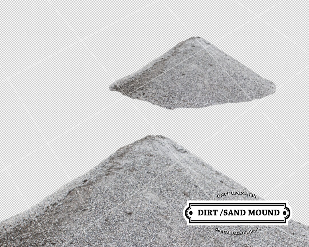 Sand / Rock Pile Overlay Digital PNG Dirt Mound, Cut-out Composite ...
