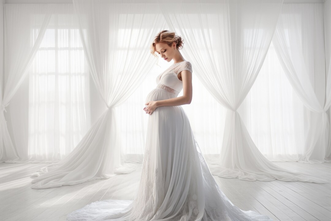 Backlit Sheer Window Digital Backdrop White Room Background Photoshop ...