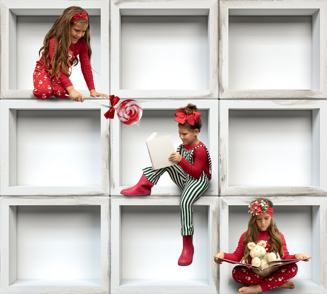 9 Empty White Boxes Template, Inside the Box Photography, Class Photo ...