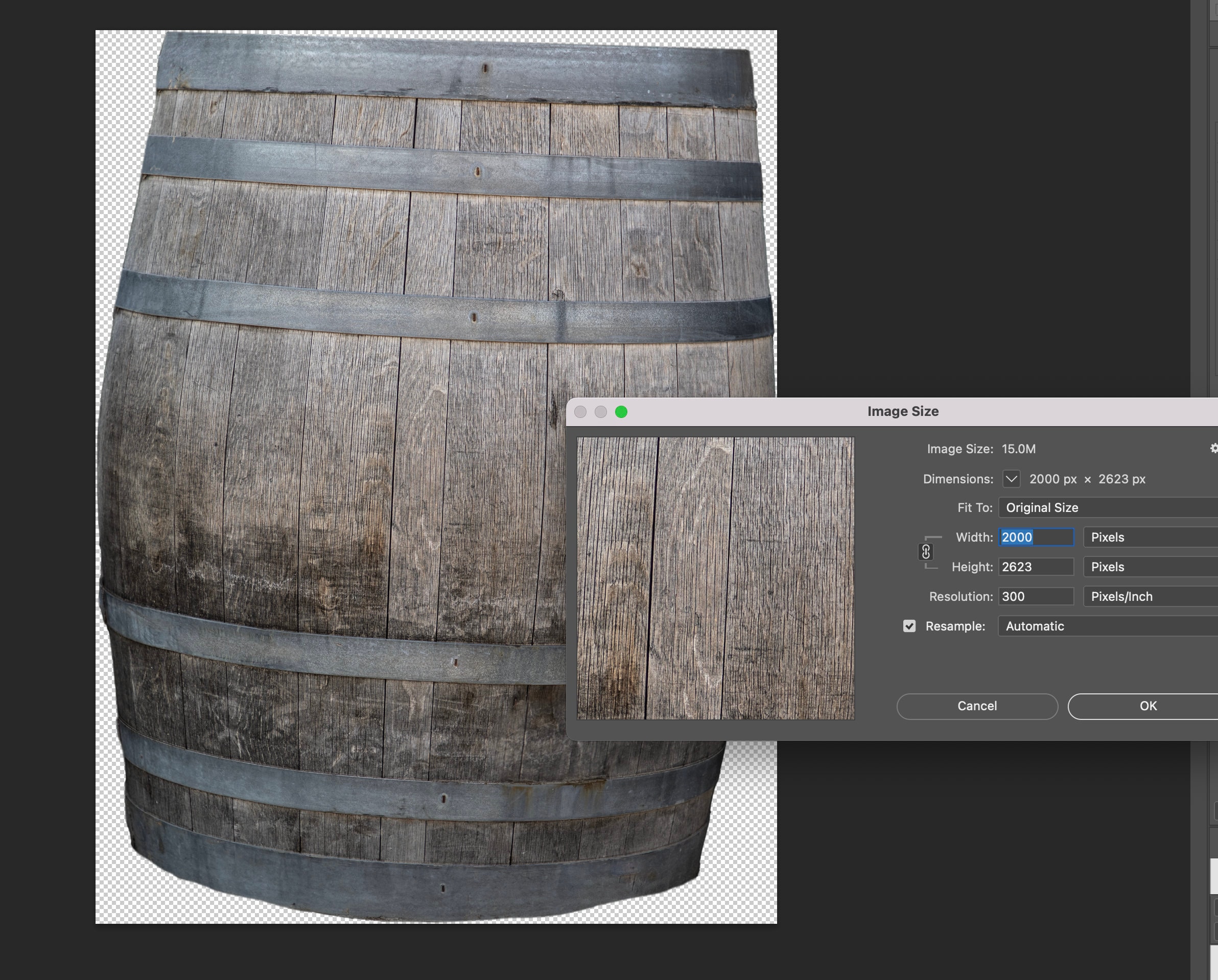 Barrel Digital Overlay, Wooden Barrel Png, Cut Out Ready to Use, Farm ...