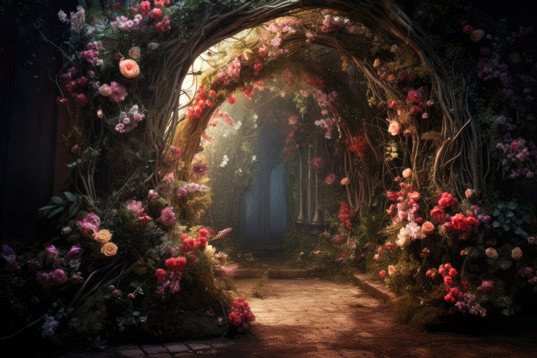 Digital Background Fairy Window Arch Digital Backdrop Fairy Tale ...