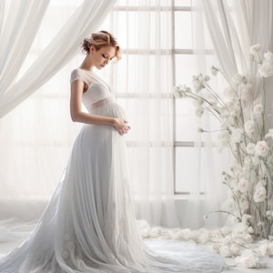 Backlit Window Digital Backdrop White Room Photoshop Overlays Portrait ...