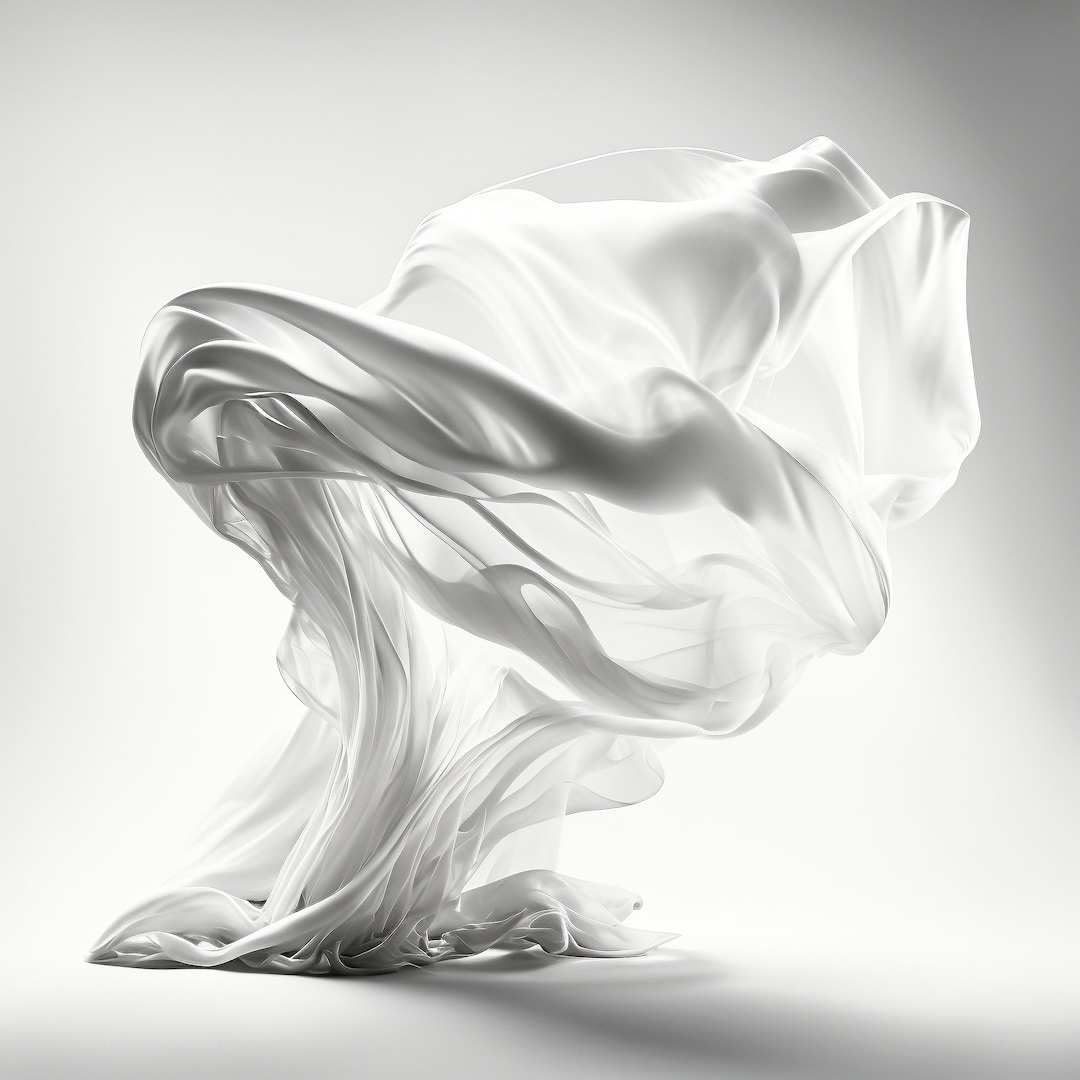 Flowing Silk Digital Backdrop Overlay White Glow Digital Backdrops for ...