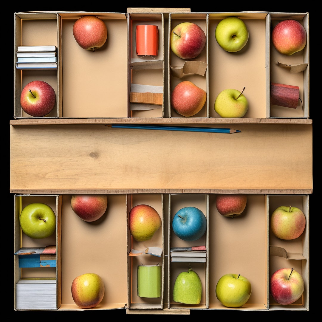 Empty 'in the Box' Boxes Template, Bento Style, Teachers Students Class ...