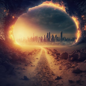 Portal Superhero Digital Background, Digital Backdrop, Superhero ...