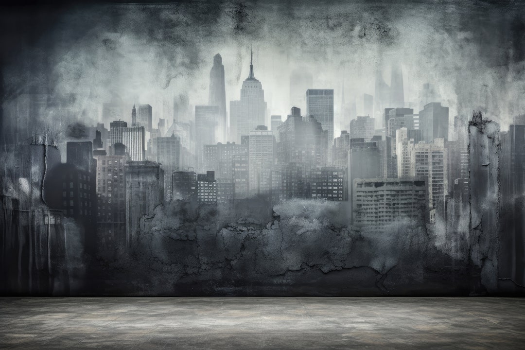 Digital Background Portrait Backdrop Urban Studio Portrait Photography ...