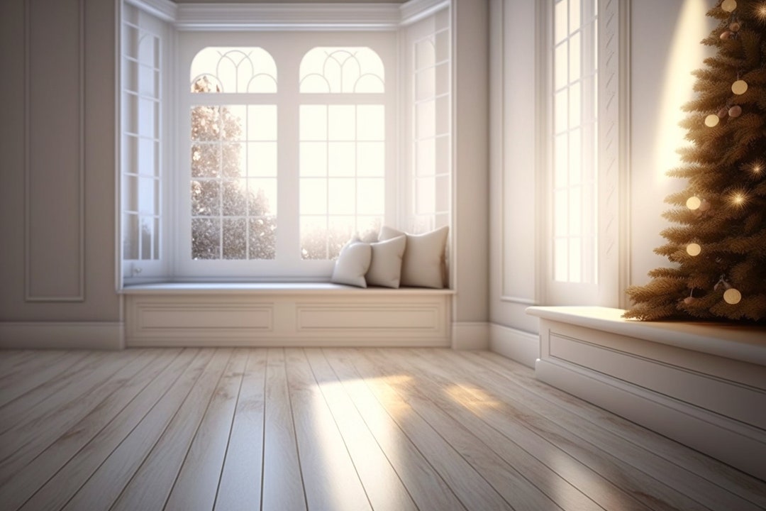 Digital Backdrop Christmas, Empty Room, Shallow Depth of Field Digital ...