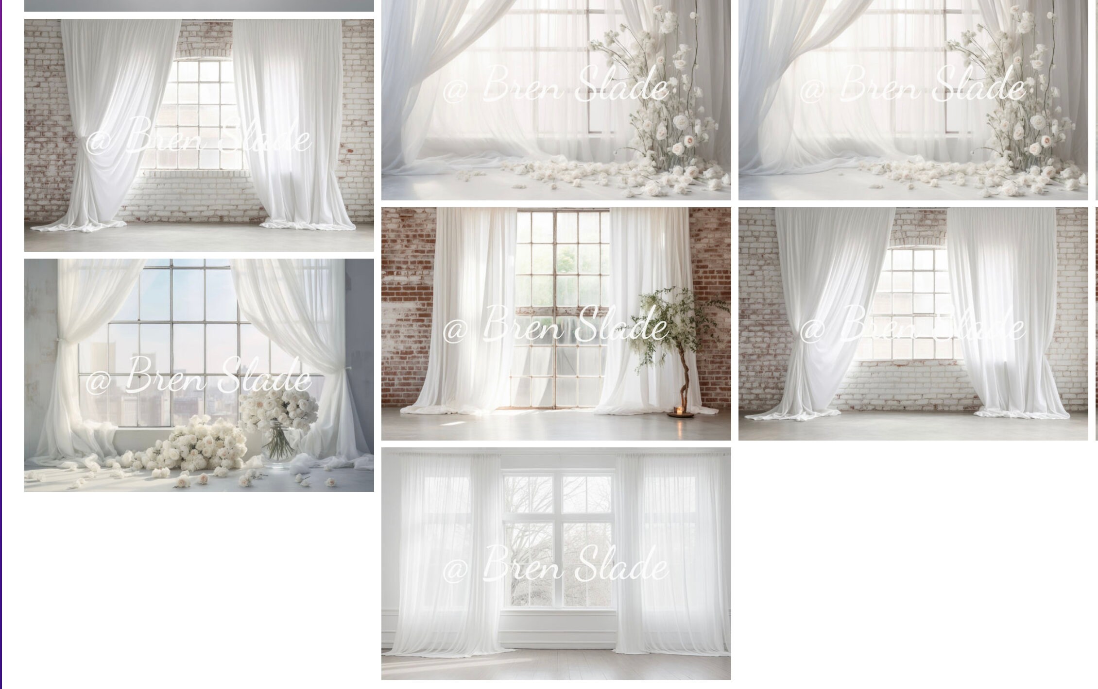 30 Backlit Window Digital Backdrops White Room Photoshop Overlays ...