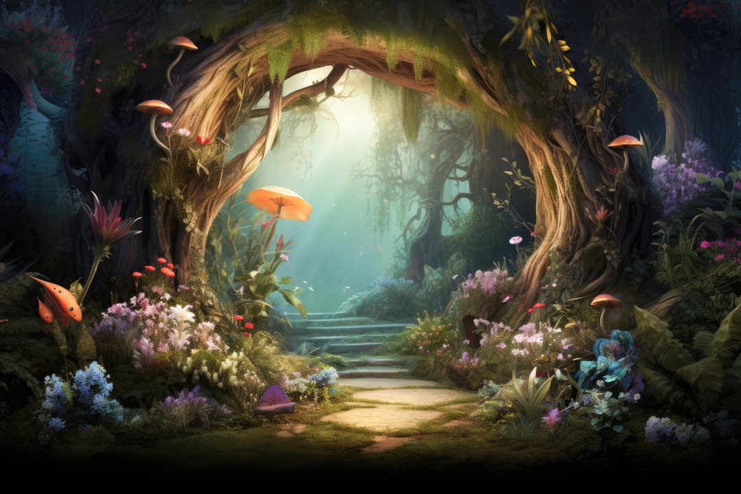 Digital Background Fairy, Digital Backdrop Fairy Tale Photography ...