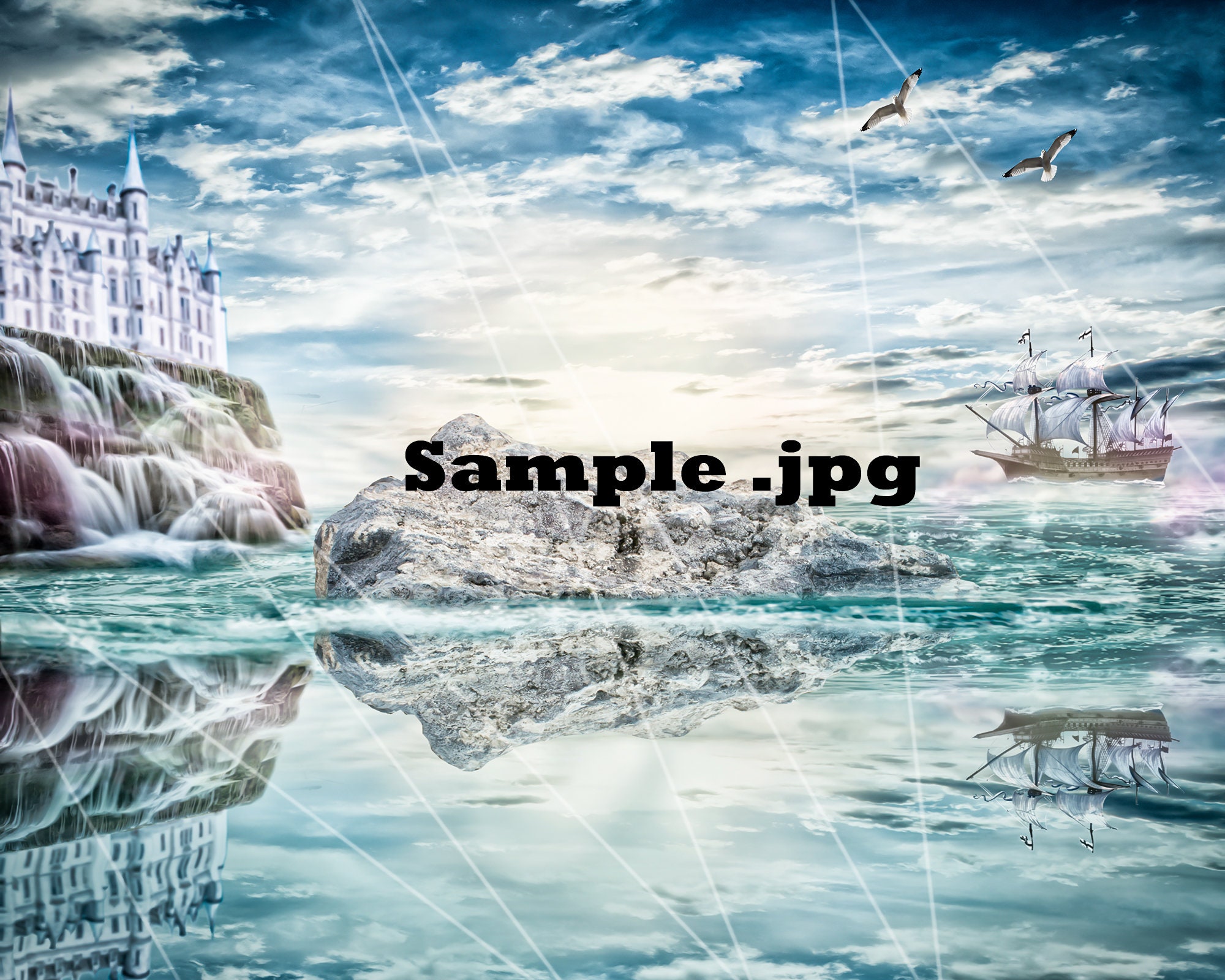 Mermaid Digital Background Sea Digital Backdrop Ocean - Etsy