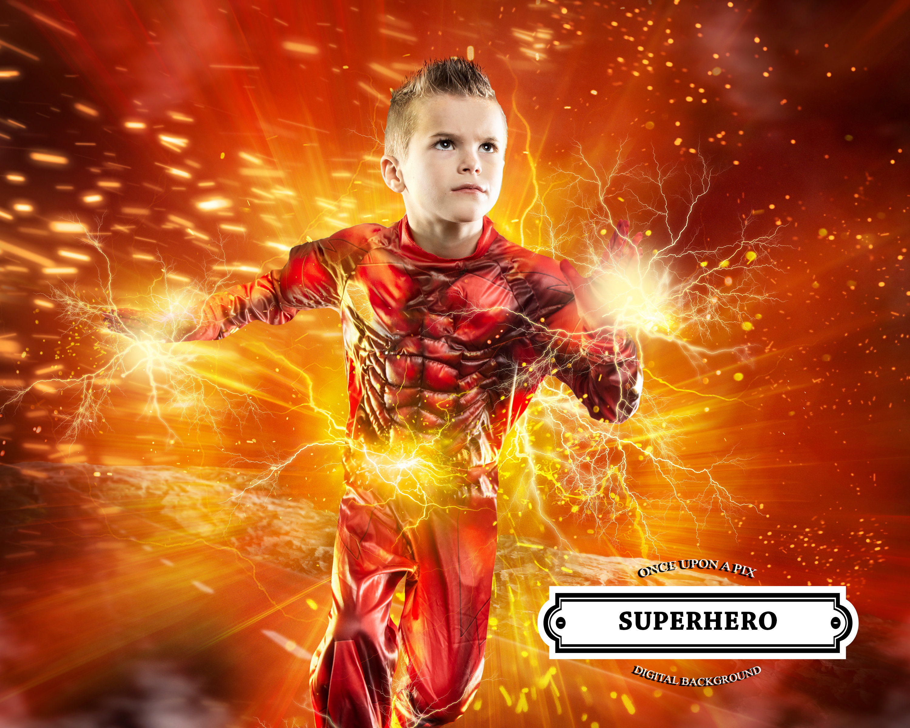 Superhero Digital Background FREE Lightning Overlay Backdrop - Etsy