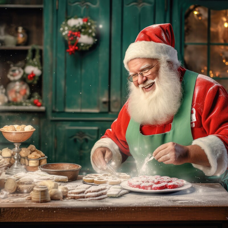 Santa Backdrop - Etsy