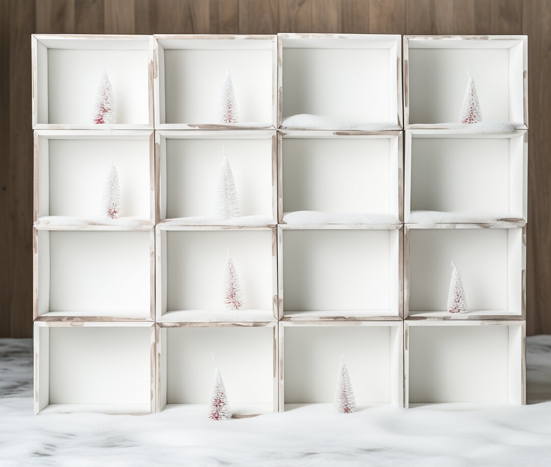 16 Empty White Boxes Template, Inside the Box, Class Holiday Photo ...