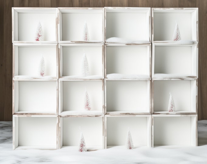 Christmas Tree "in the Box" Holiday Card Photoshop With Clipping Masks ...