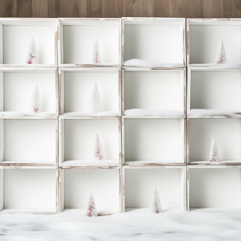 Christmas Cardboard Box Photoshoot Template - Etsy