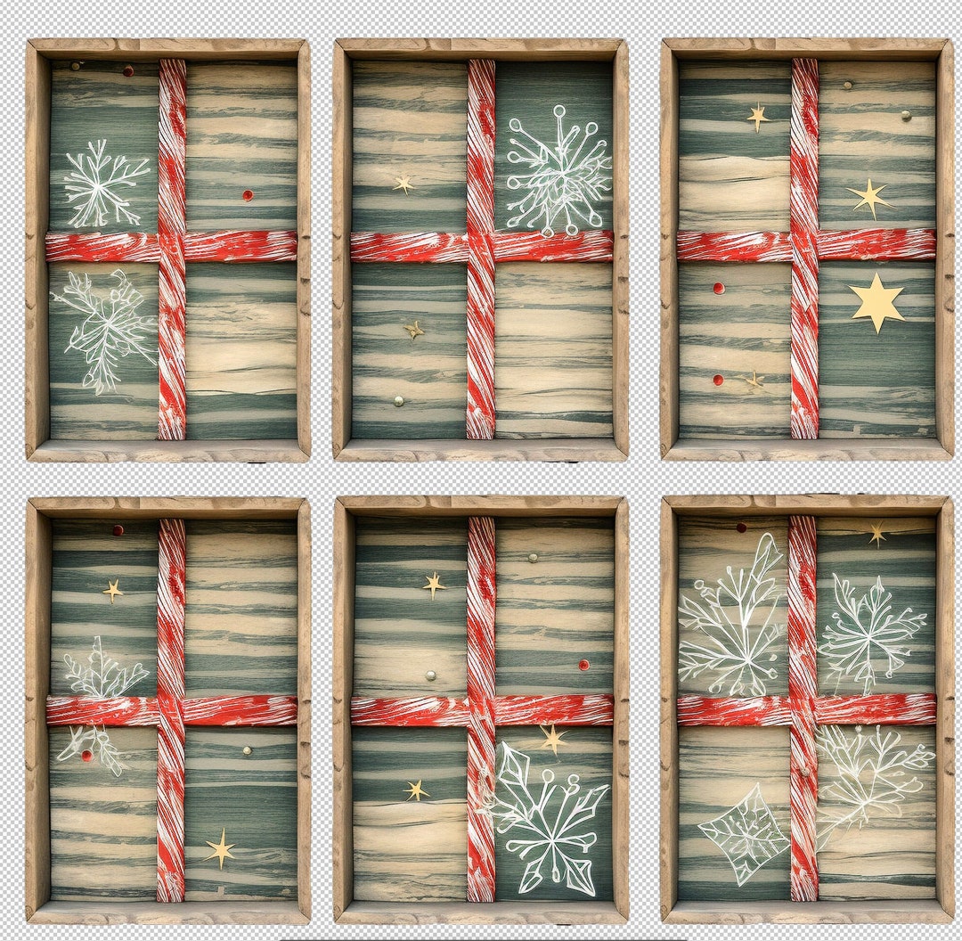 Presents Empty Cardboard Boxes Backdrop, PNG Digital Christmas ...