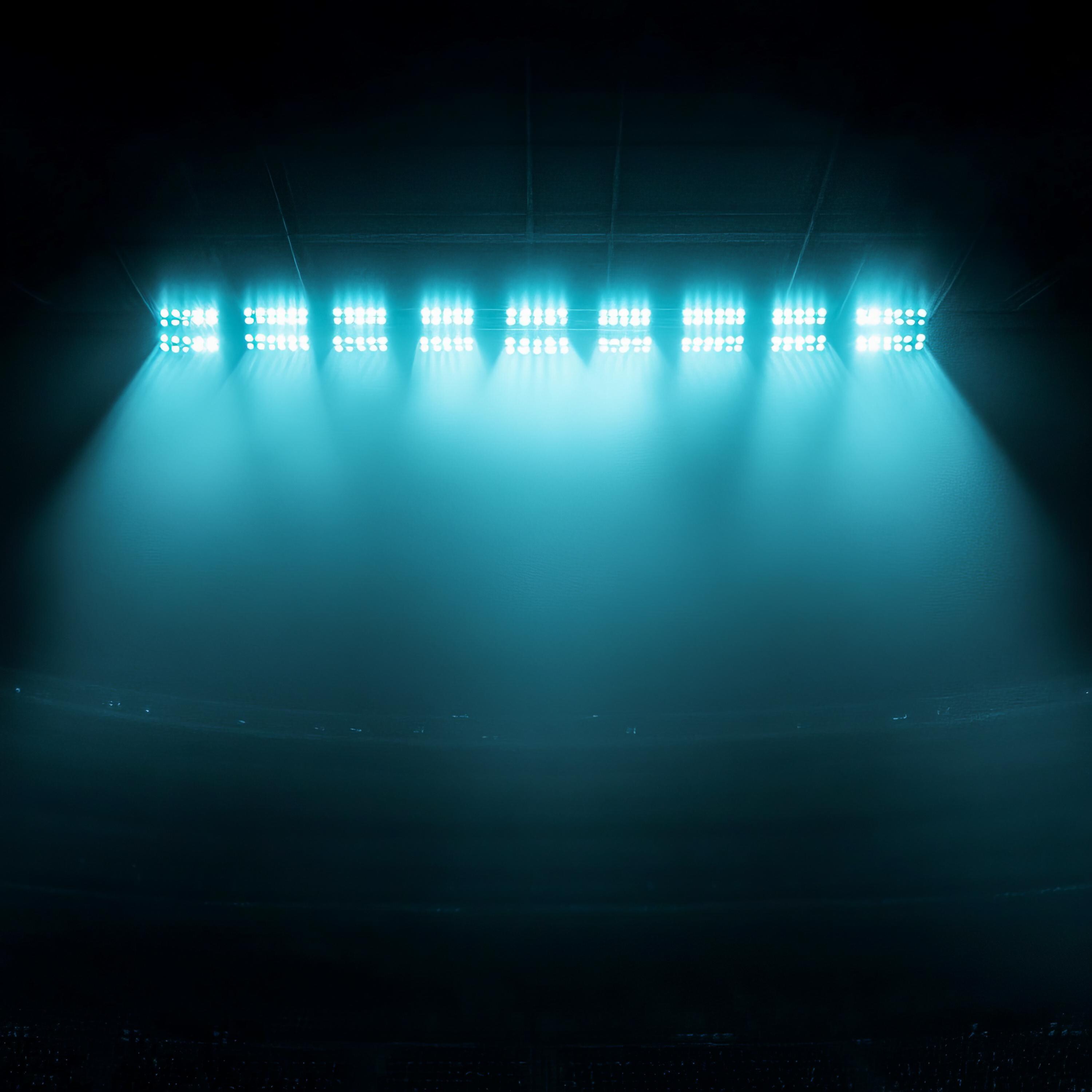 Sports Stadium Lights Digital Background Smokey Backdrop Sports Poster ...