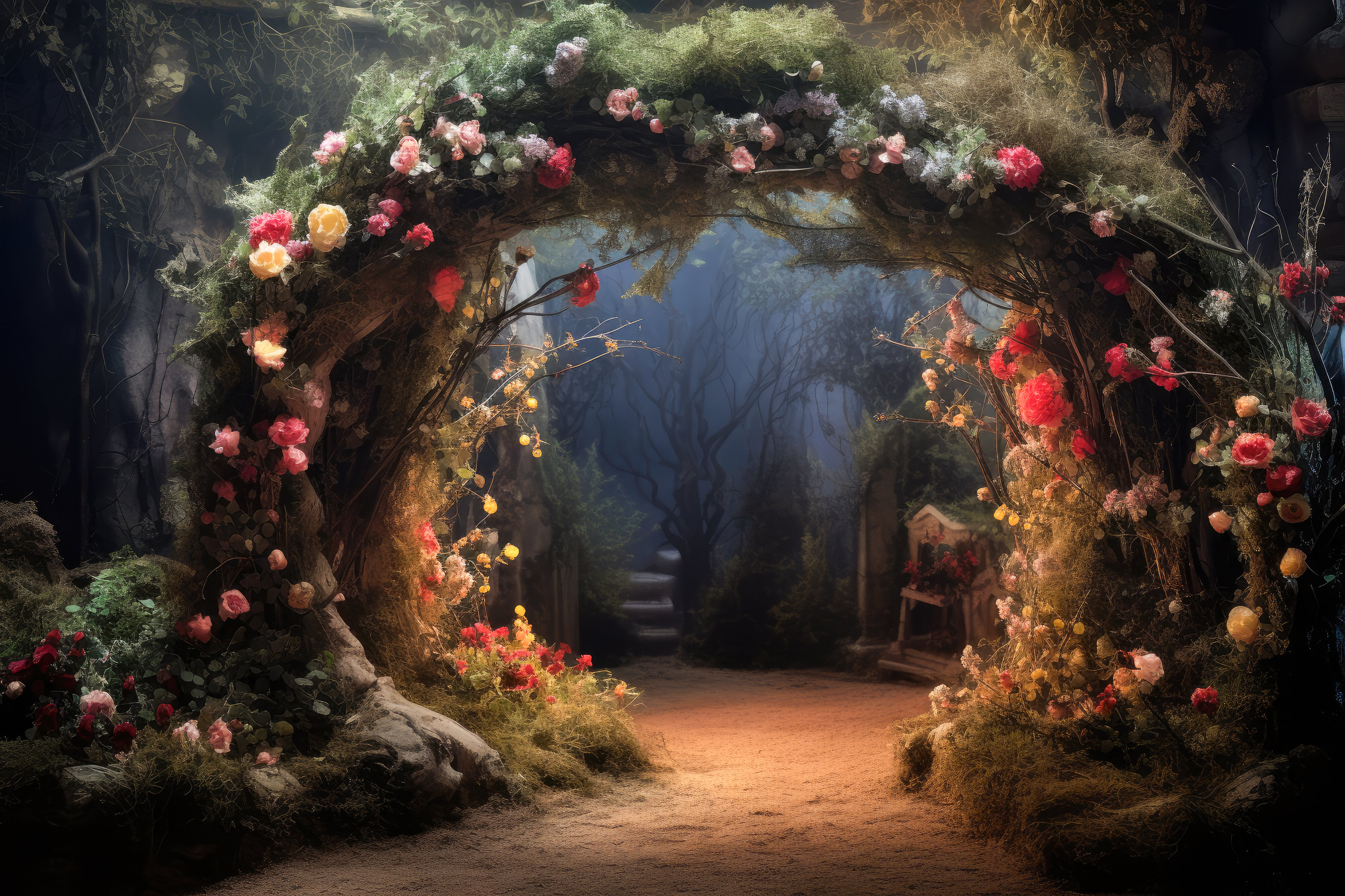 Digital Background Woodland Fairy Digital Backdrop Painterly Fairy ...