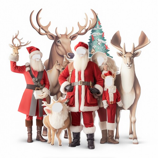 Funny Christmas Insert Face Cards - Etsy