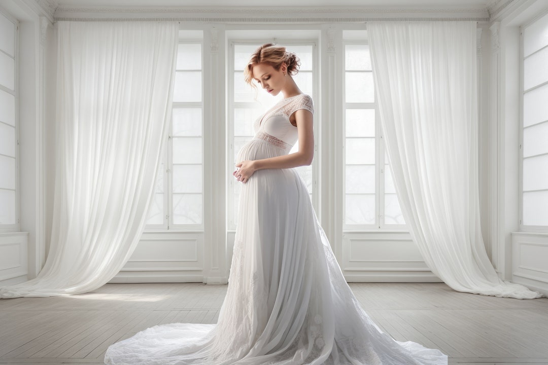 Backlit Window Digital Backdrop Large White Room Photoshop Digital ...