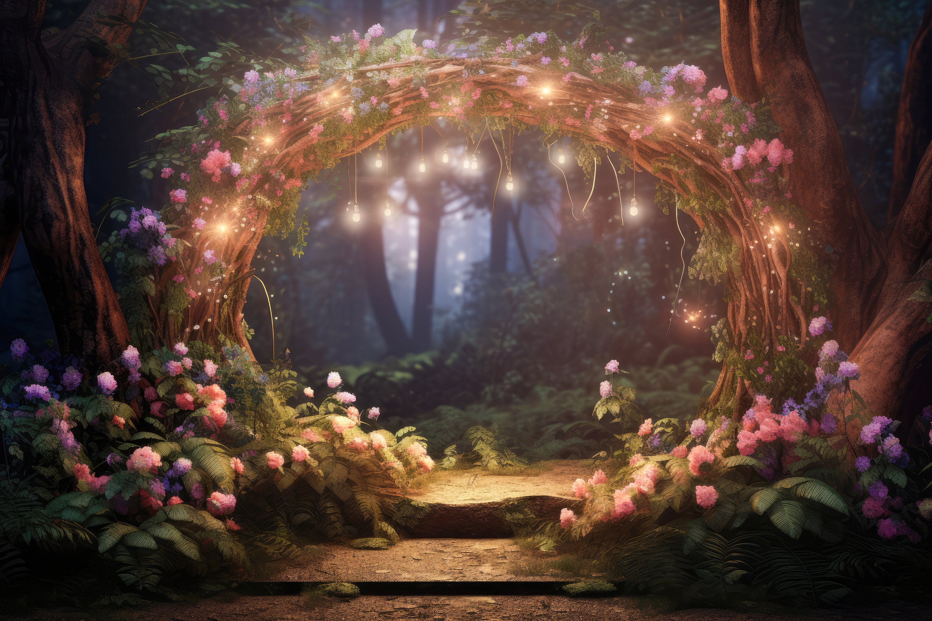 Digital Background Fairy, Digital Backdrop Fairy Tale Photography ...