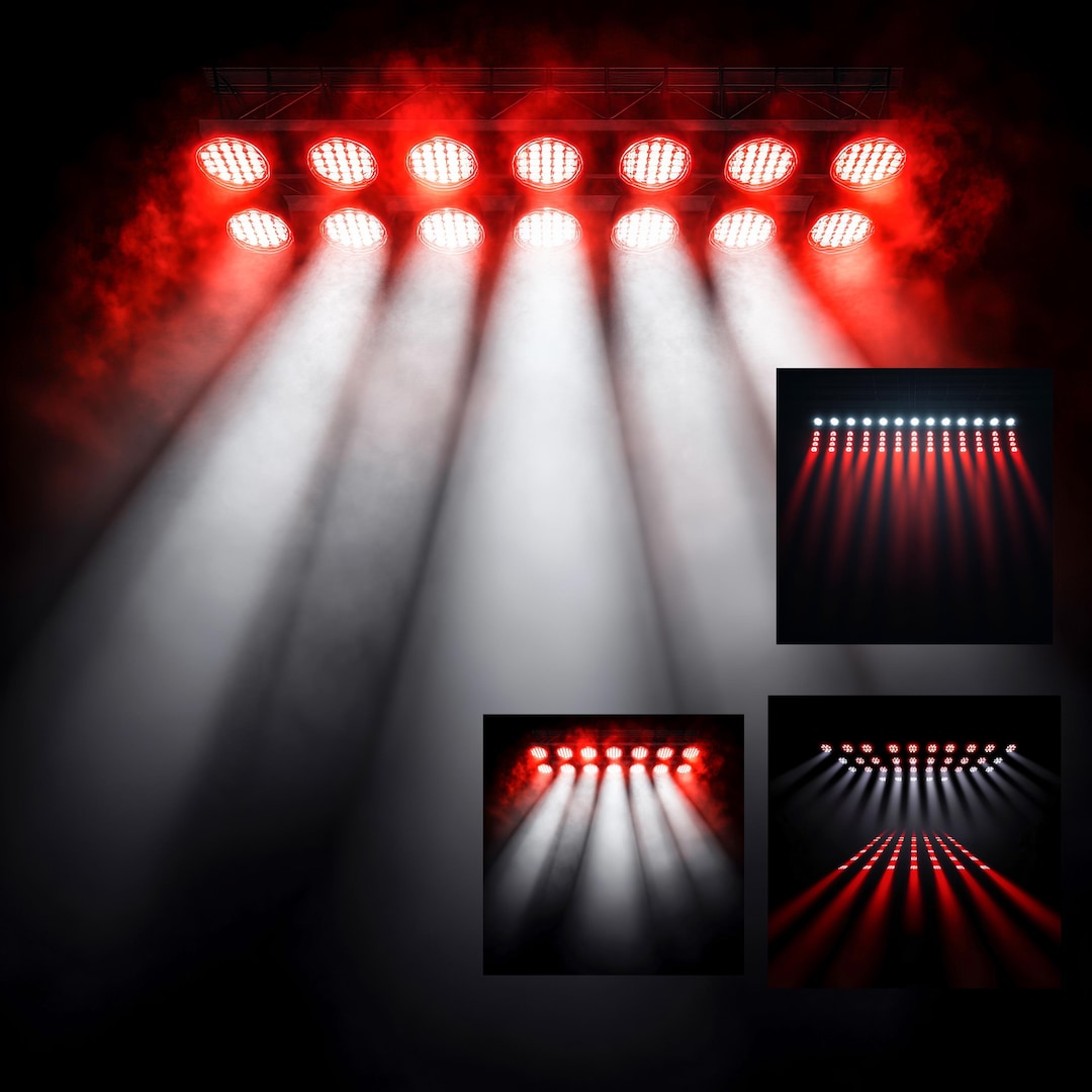 Red Sports Stadium Lights Digital Background FREE Bonus Backgrounds ...