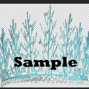 Colored 4 PACK Digital Crown Tiara Mermaid Crown Overlay .png Princess ...