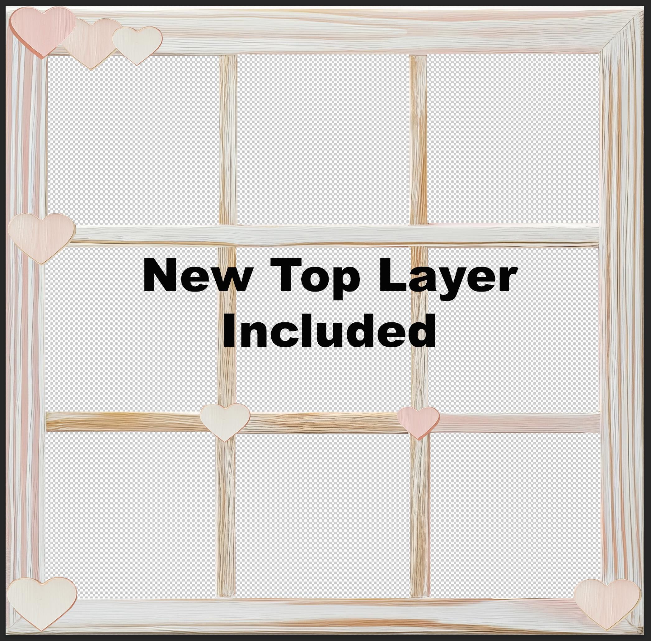 9 Empty Boxes Digital Backdrop Valentines White Pink Intuitive Heart ...