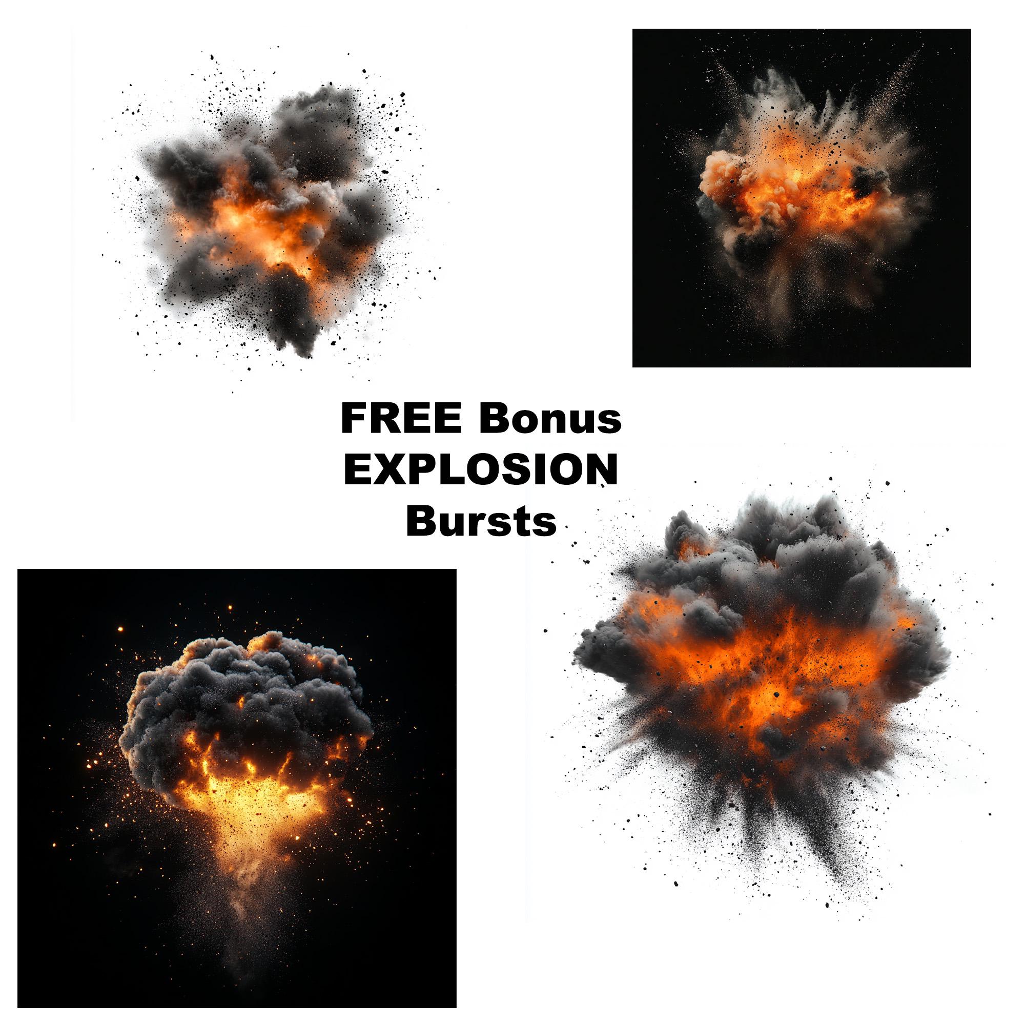 160 Sports Bundle Color Dust Explosion Digital Backdrops, Chalk Bursts ...