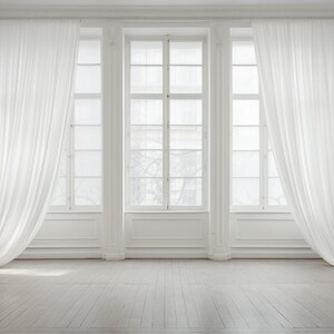 Backlit Window Digital Backdrop Large White Room Photoshop Digital ...