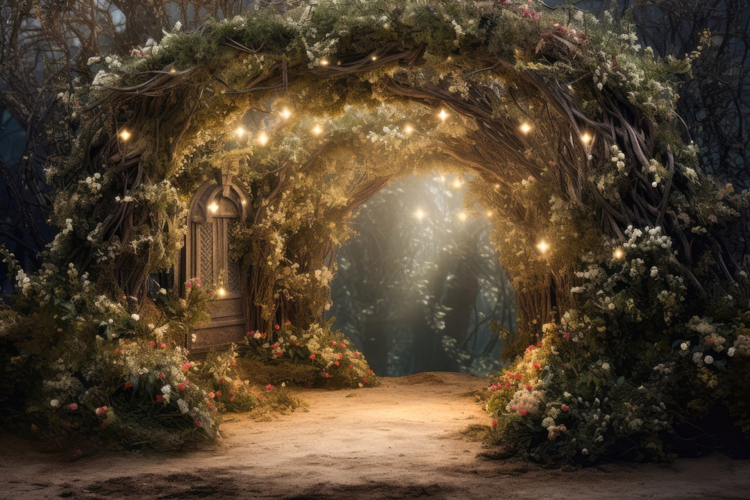 Digital Background Fairy Briar Arch Digital Backdrop Fairy Tale ...
