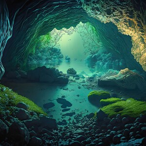 Mermaid Digital Backdrop Mermaid Digital, Painterly Background Ocean ...