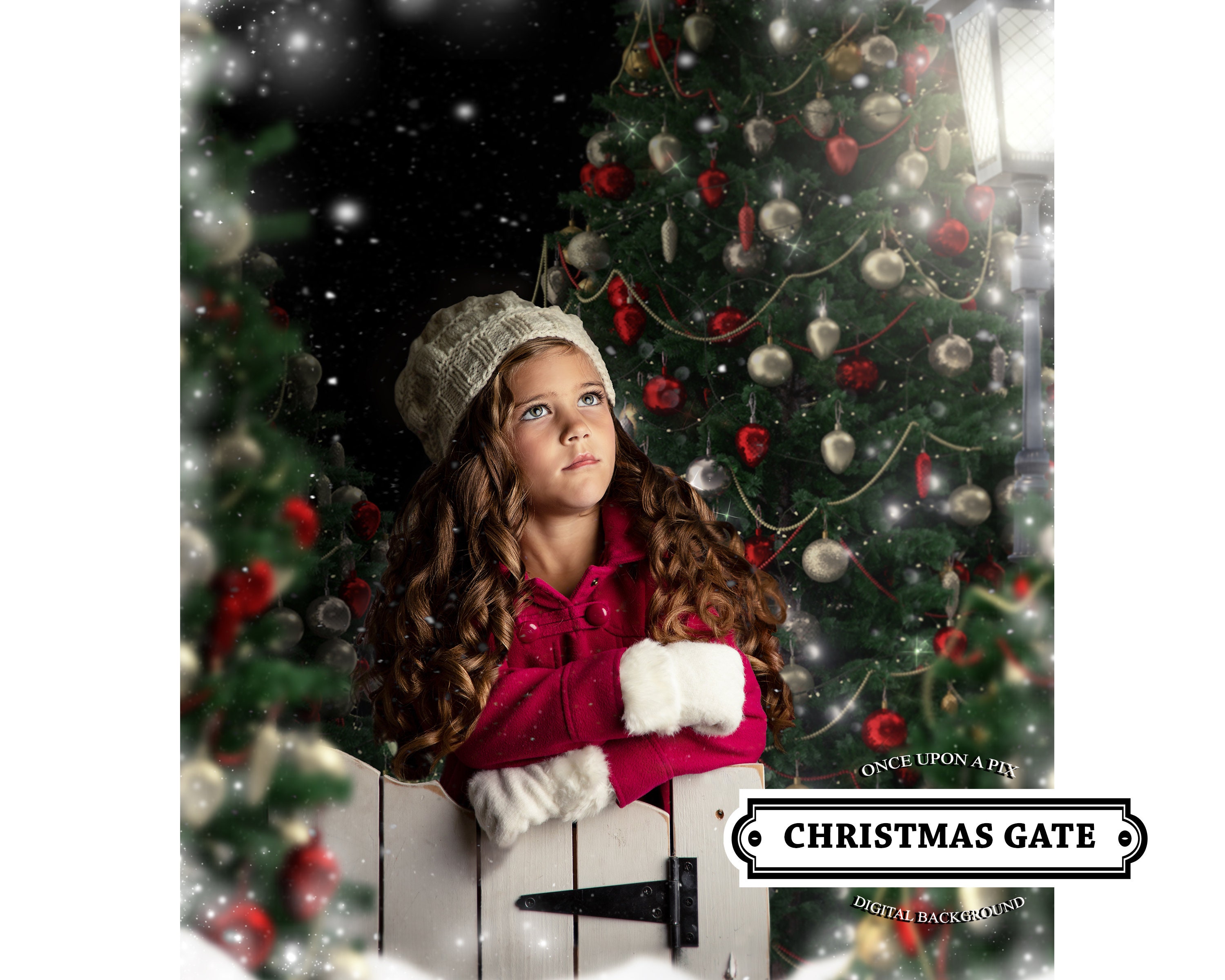 Portrait Christmas Digital Backdrop or Holiday Background. - Etsy