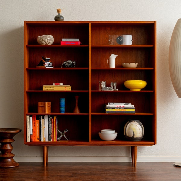 Mid Century Bookcase - Etsy