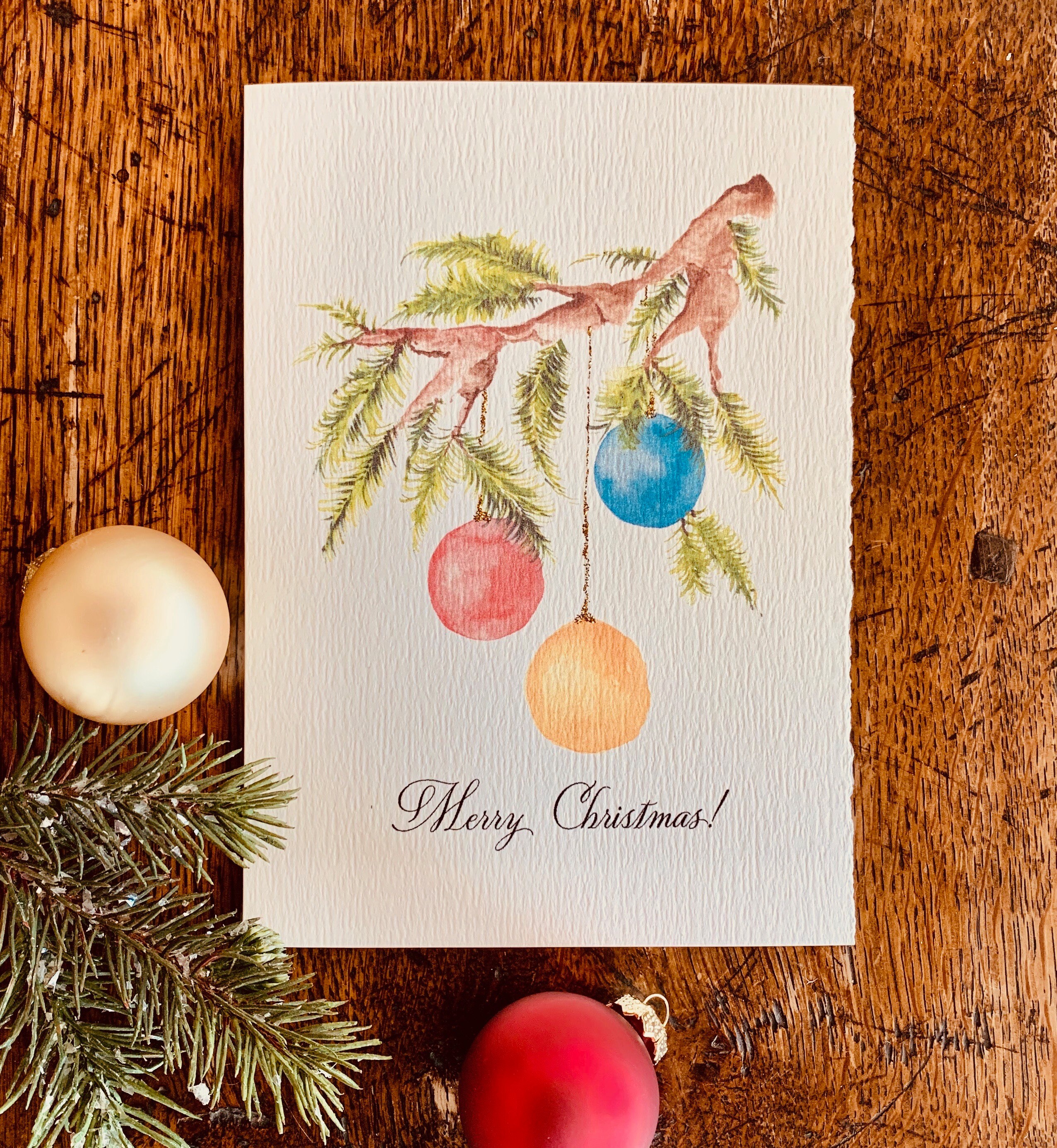 Watercolor christmas cards store