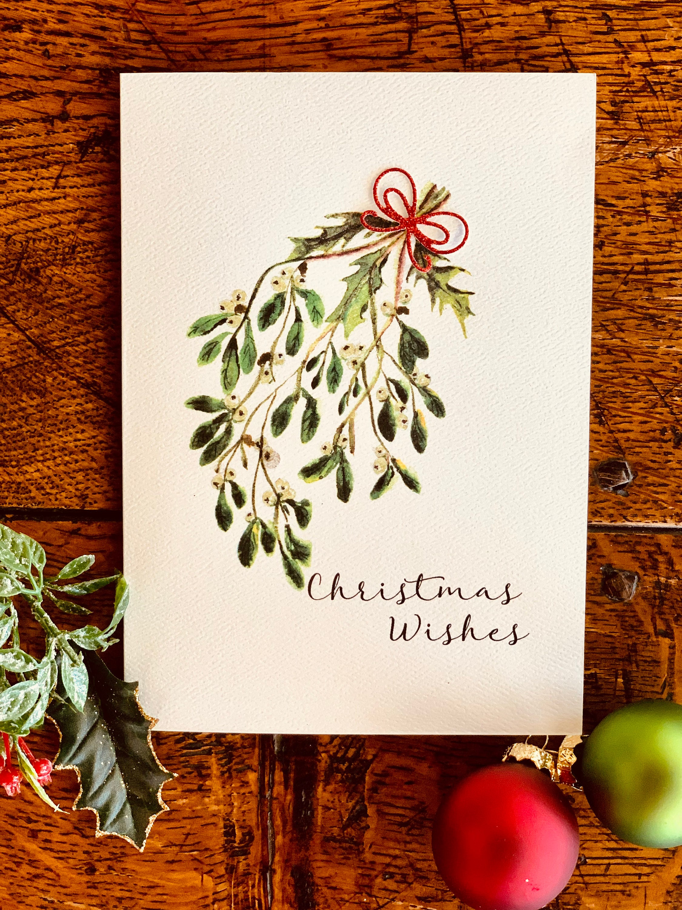 Handmade Watercolor Christmas Card Etsy