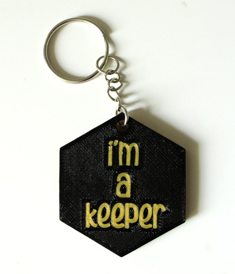 3D Printed Beekeeper Keychain I'm A Keeper | Etsy