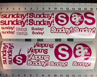 Custom Sunday Soundwave Frame Decal Set - Etsy