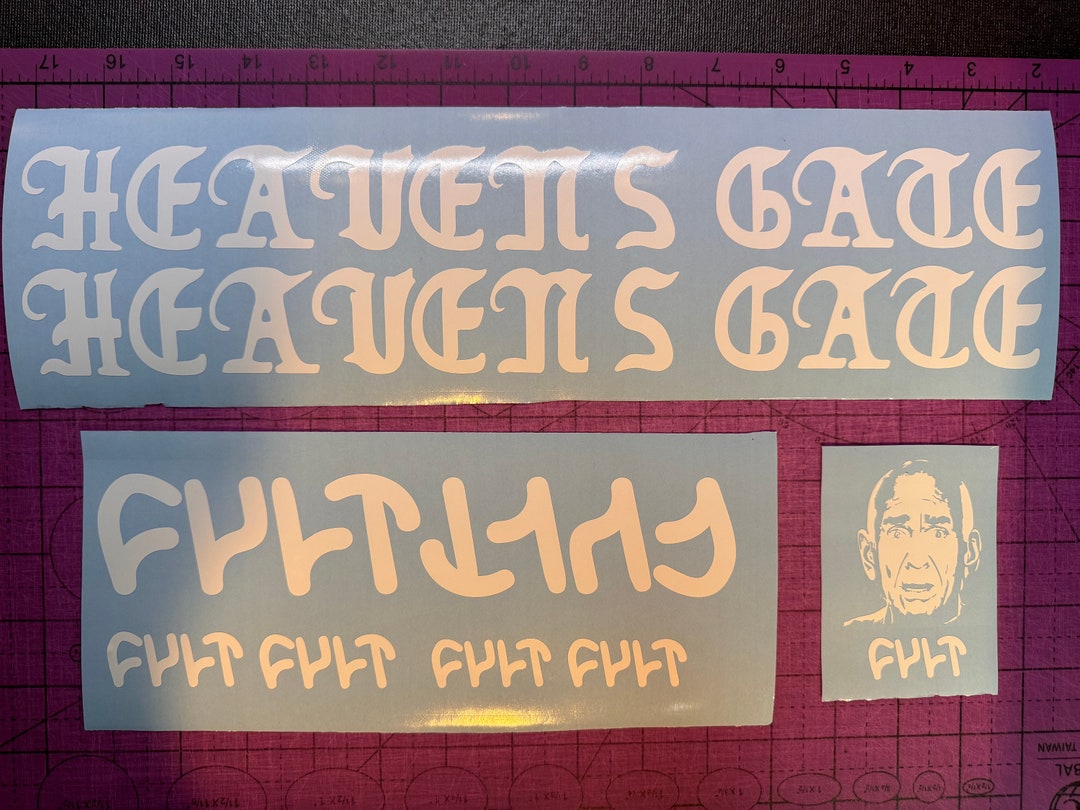 Custom Cult Heavens Gate Frame Decal Set - Etsy