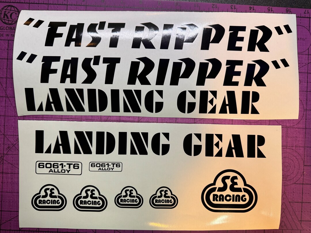 Custom Fast Ripper Frame Decal Set - Etsy