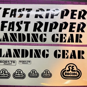 Custom Fast Ripper Frame Decal Set - Etsy