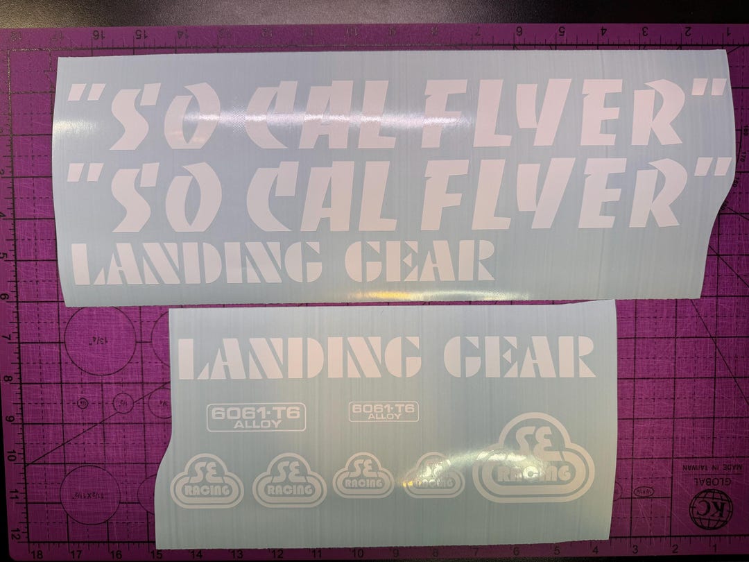 So Cal Flyer Frame Decal Set - Etsy