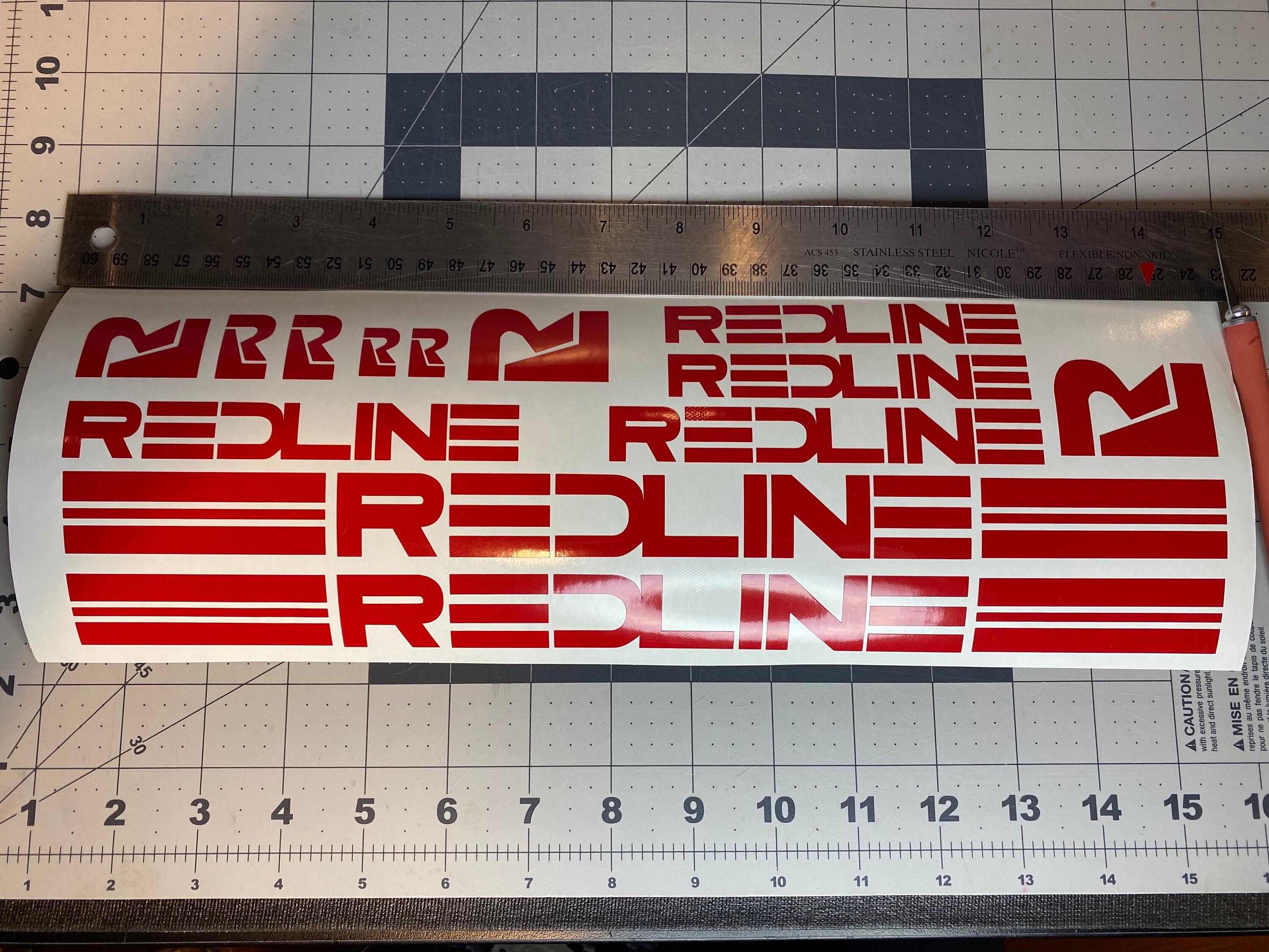 Custom 81 Replica Redline Frame Decal Set - Etsy UK