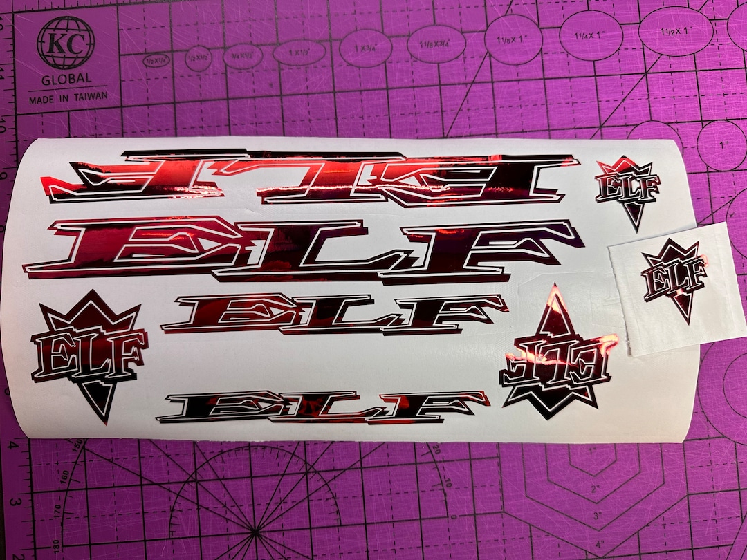 Custom ELF Frame Decal Set - Etsy