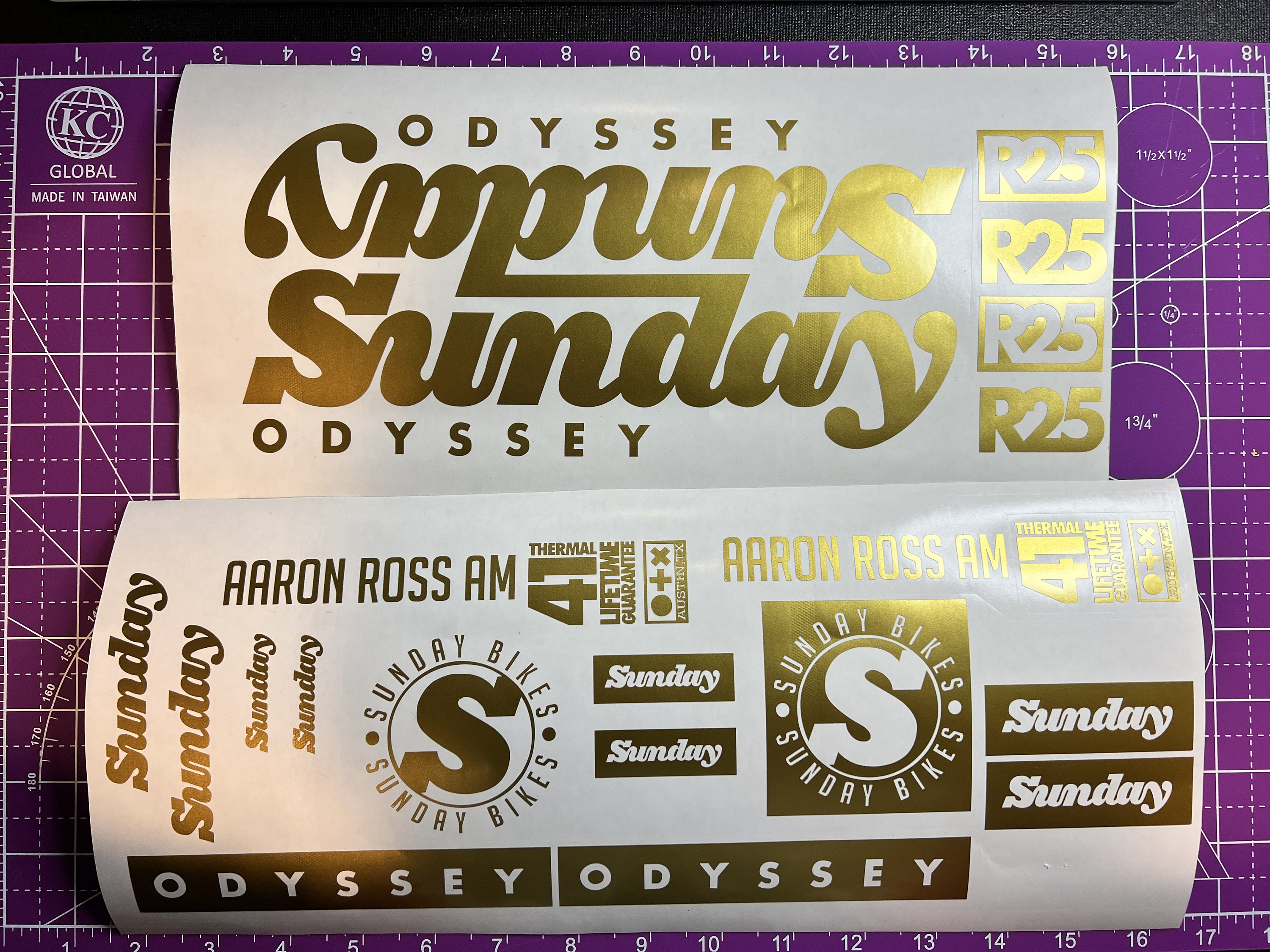 Custom Sunday Frame Decal Set updated - Etsy